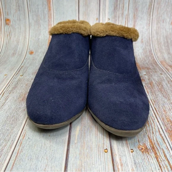 Sporto | Shoes | Sporto Nan Faux Fur Navy Weatherproof Suede Ankle ...